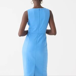 J. Crew | Dresses | J Crew Elegant Blue Sleeveless Work Office Dress ...